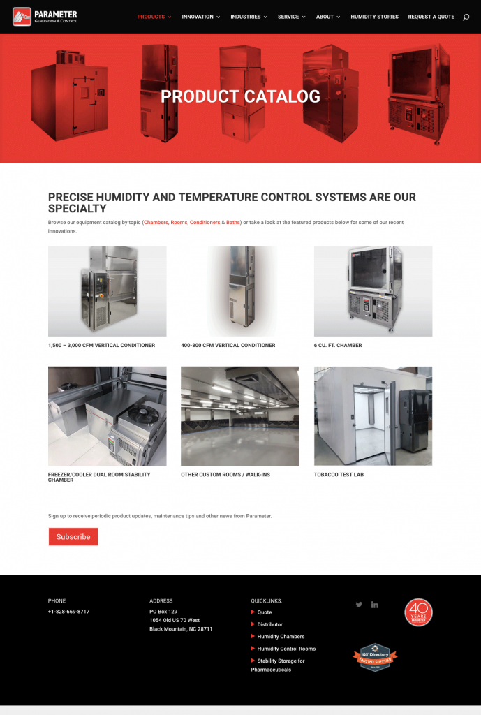 Parameter Generation & Control - Sinclair & Co